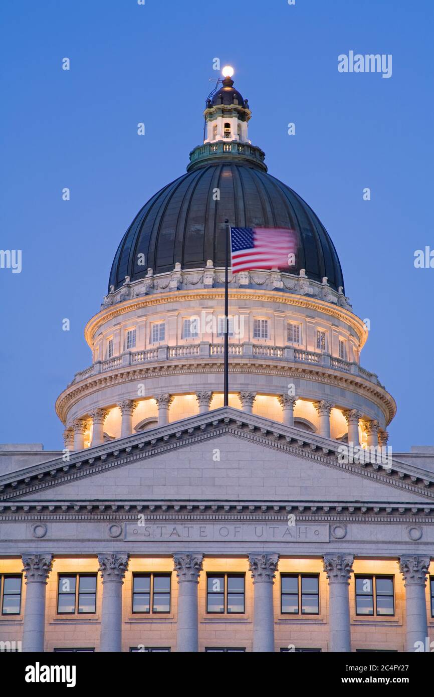 Utah state capitol night hi-res stock photography and images - Alamy