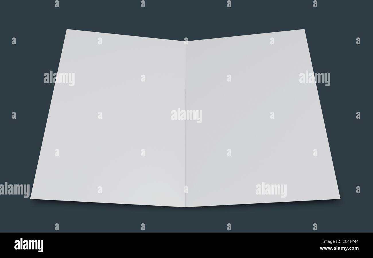 3d rendering of a blank greeting card Stock Photo - Alamy