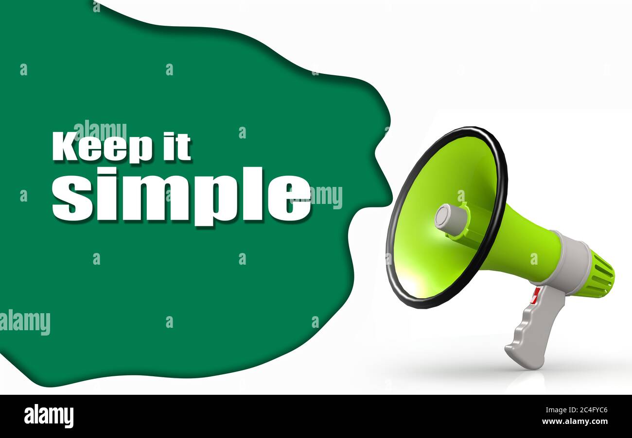 Keep simple rule sayings hi-res stock photography and images - Alamy