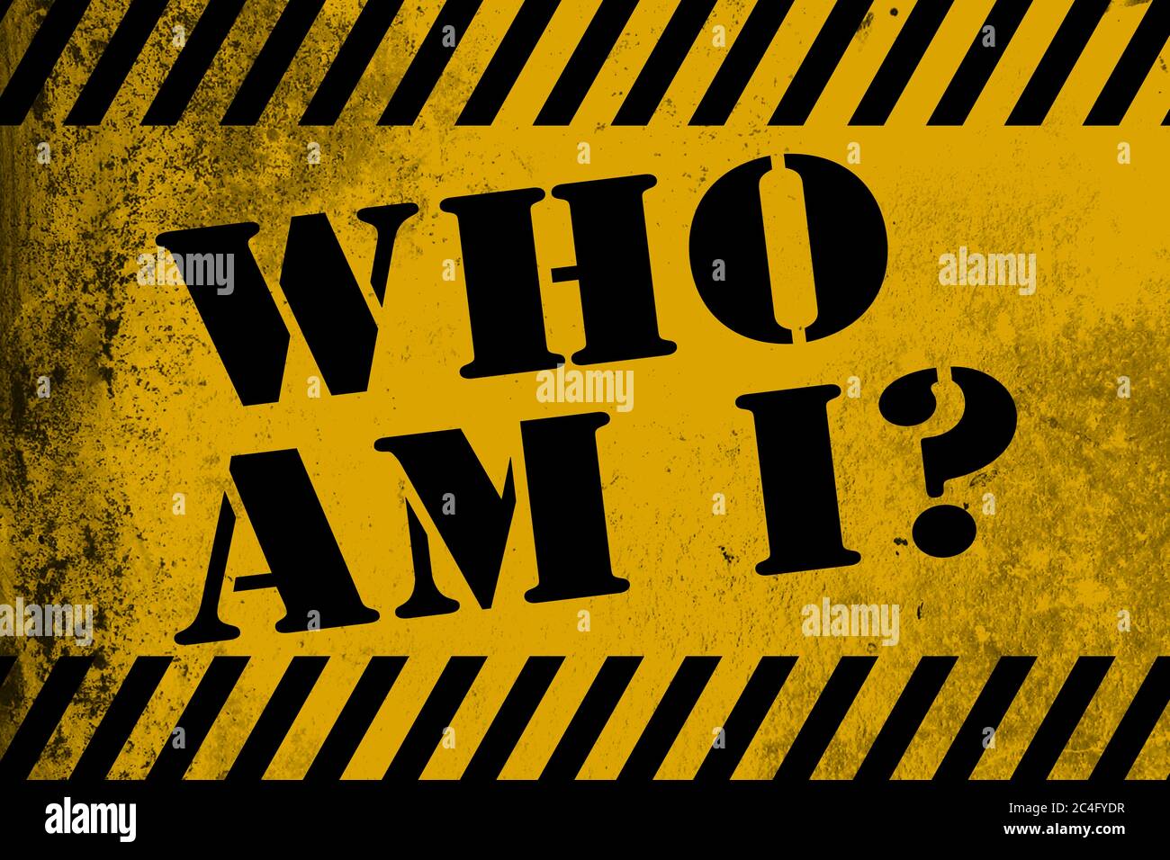 Who am i sign hi-res stock photography and images - Alamy