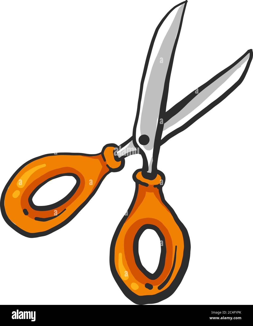 Illustration pair scissors Stock Vector Images - Alamy