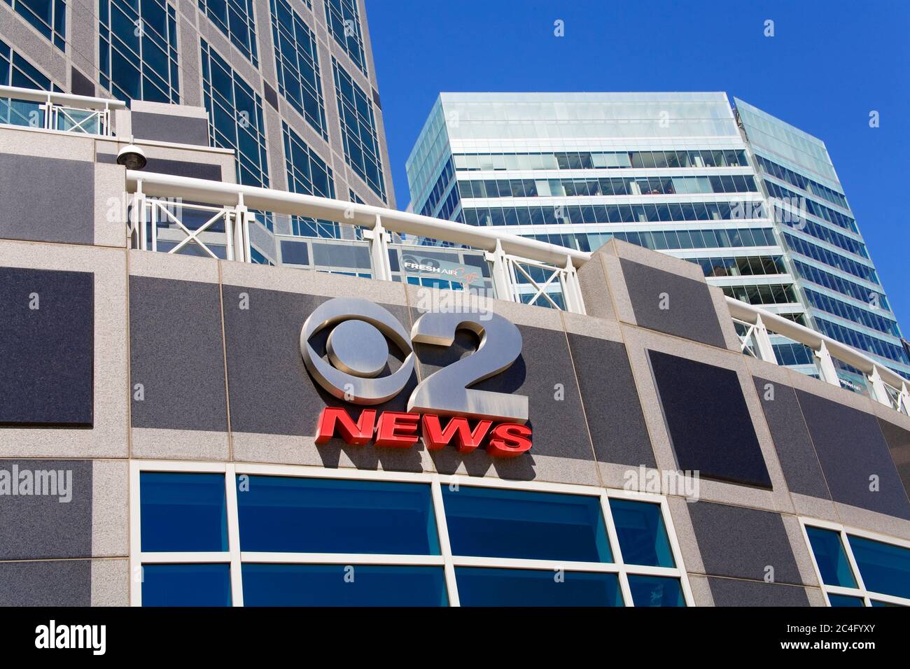 Channel 2 News at the Gallivan Utah Center, Salt Lake City, Utah, USA ...