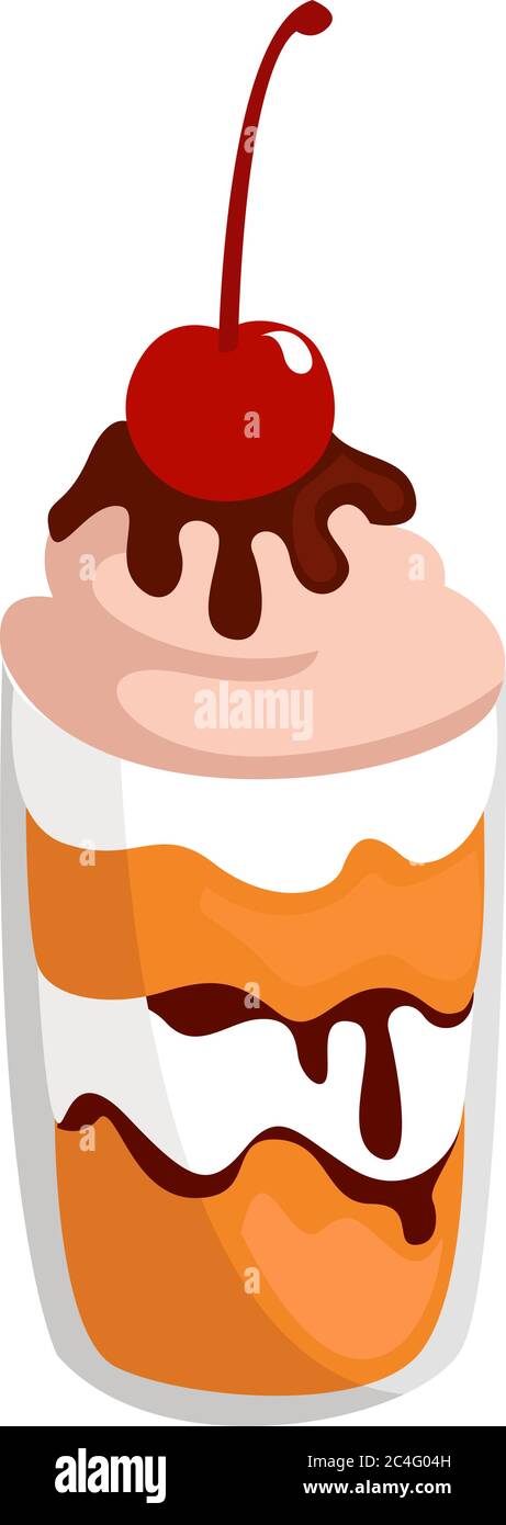 Layered strawberry trifle Stock Vector Images - Alamy
