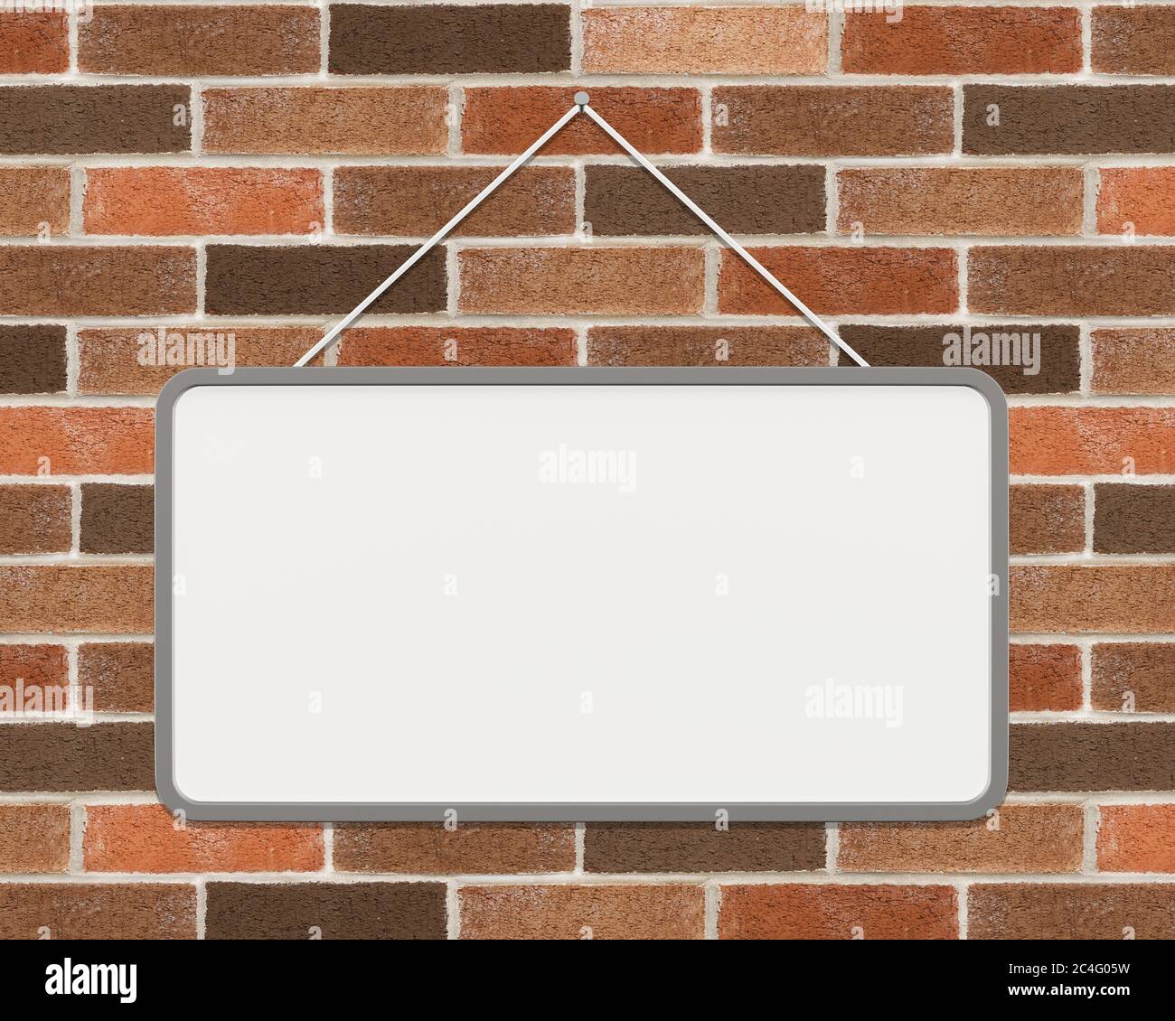 Brick bricks sign wall warning hi-res stock photography and images - Alamy