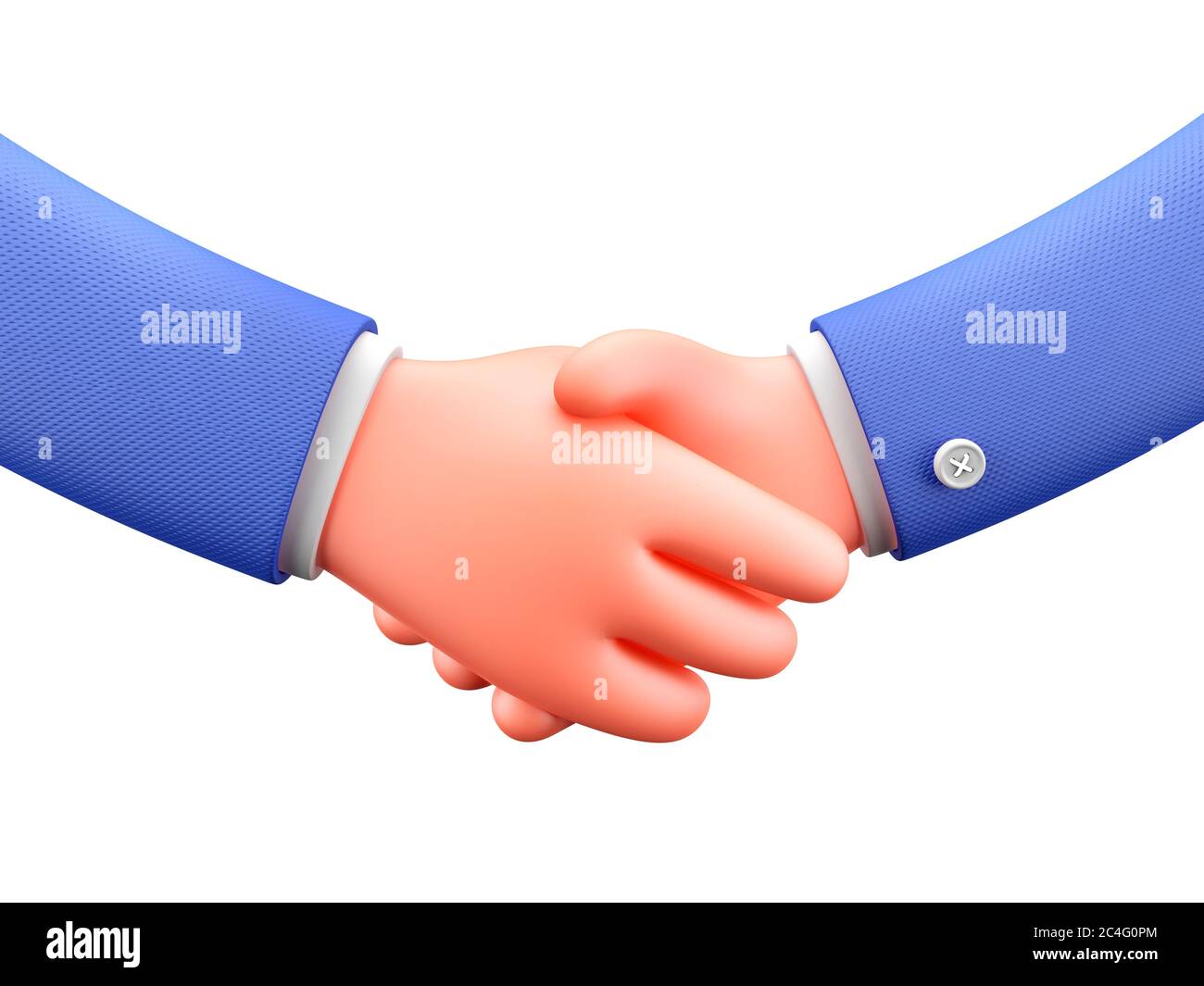 Hand shaking cartoon hi-res stock photography and images - Alamy