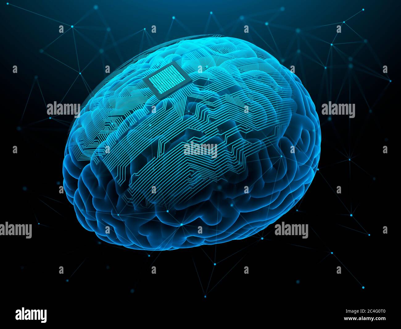 Artificial intelligence, conceptual illustration Stock Photo - Alamy