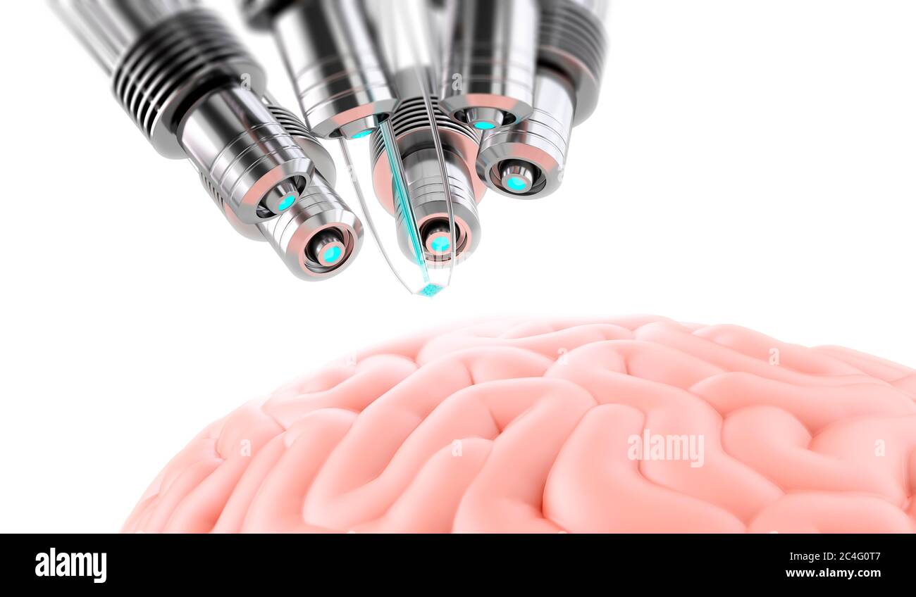 Cyborg human ai brain hi-res stock photography and images - Alamy