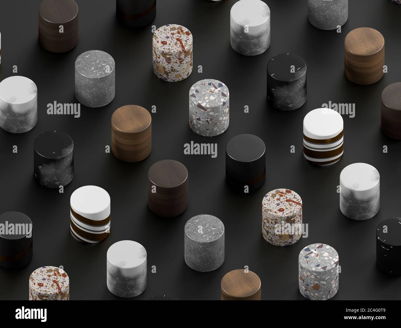 Columns of different materials, illustration Stock Photo - Alamy