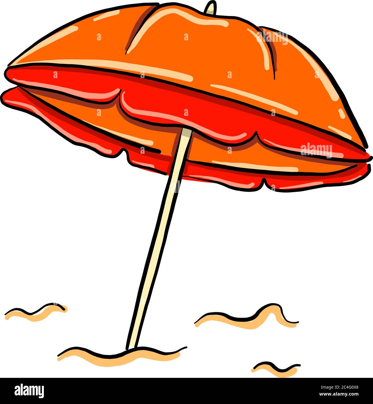 Paradise umbrella Stock Vector Images - Alamy