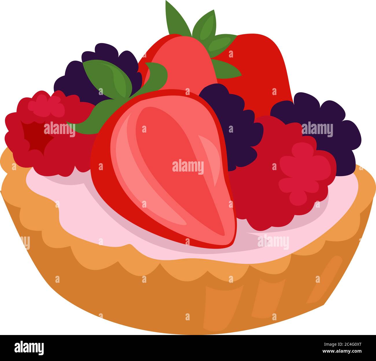 Birthday tartlet Stock Vector Images - Alamy