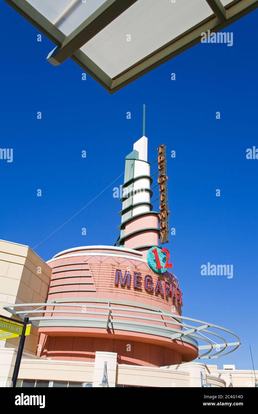 Cineplex at The Gateway shopping district, Salt Lake City, Utah, USA ...