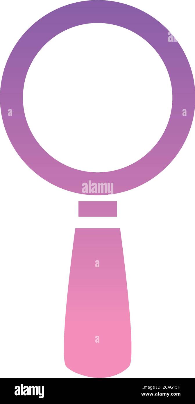 lupe gradient style icon design, Searching theme Vector illustration ...