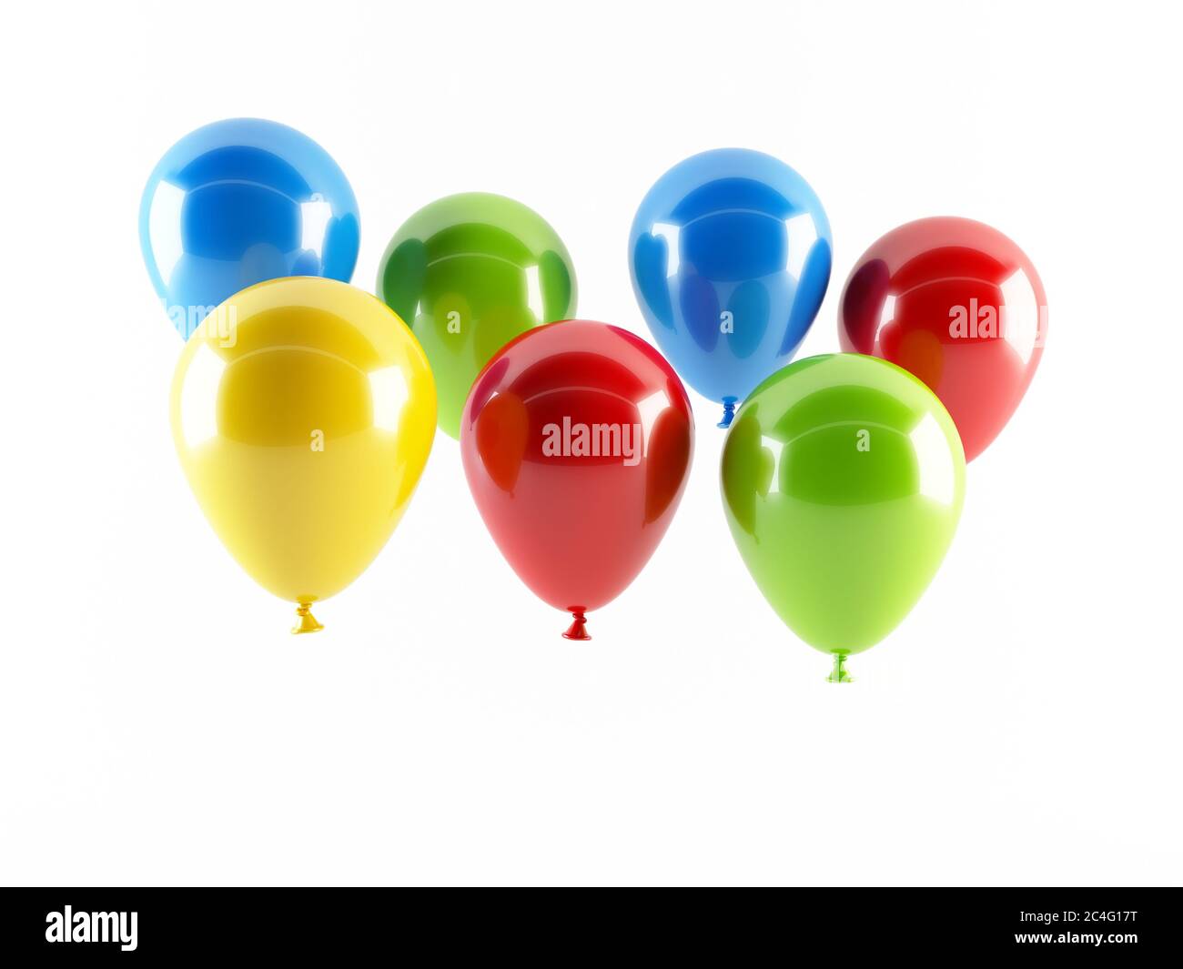 Colorful party balloon bunch Cut Out Stock Images & Pictures - Alamy