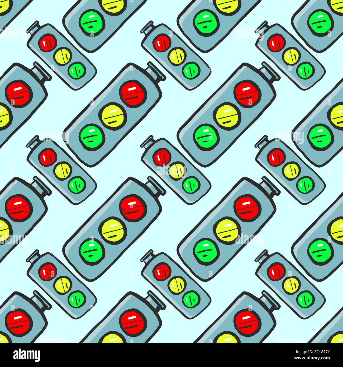 Traffic light vector seamless Stock Vector Images - Alamy