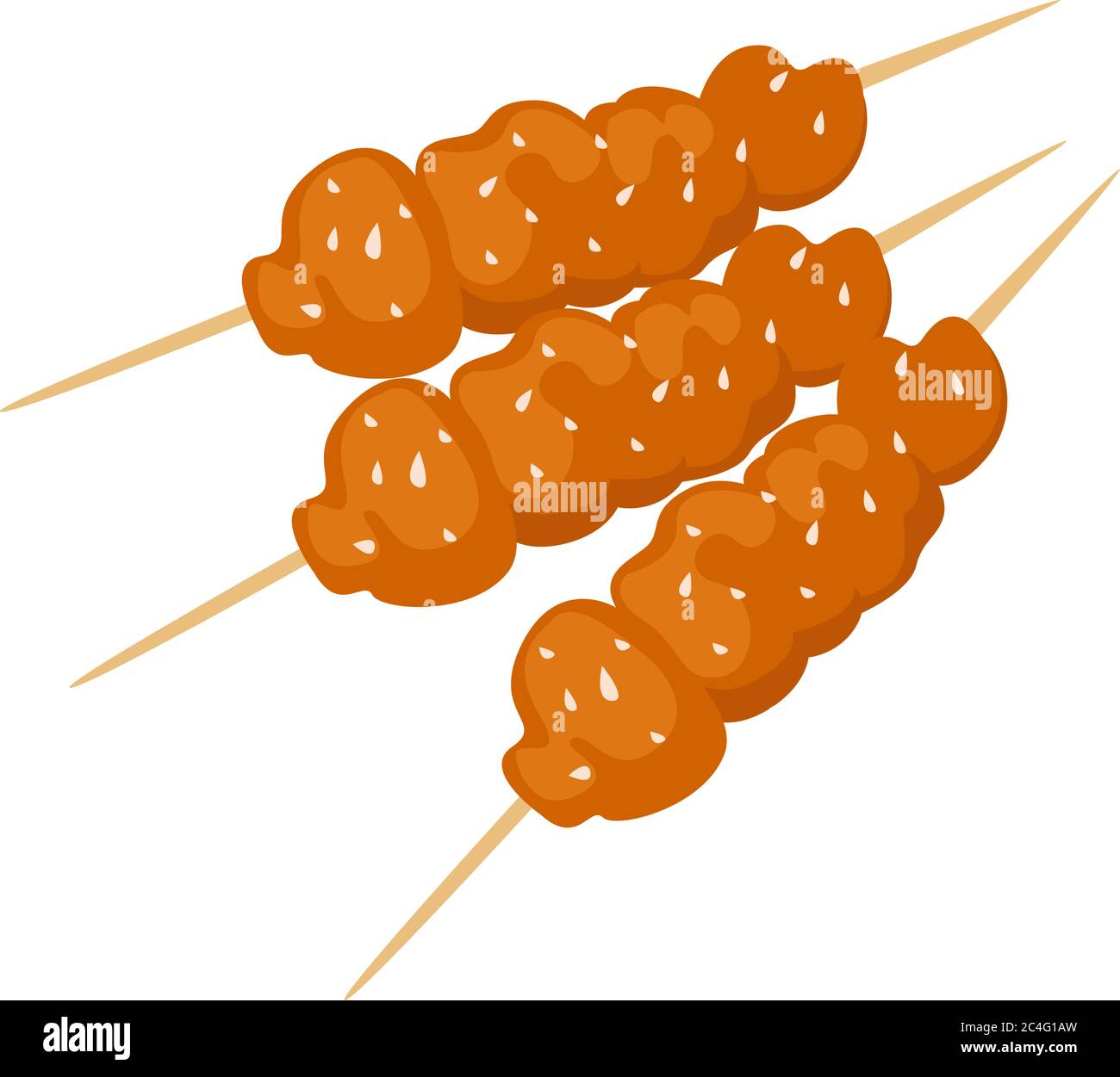Yakitori vector hi-res stock photography and images - Alamy