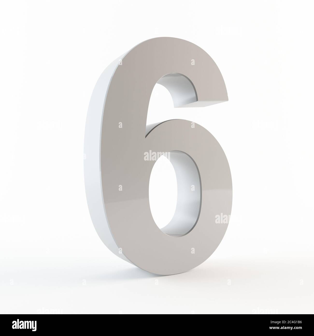 3D number 6 Stock Photo - Alamy