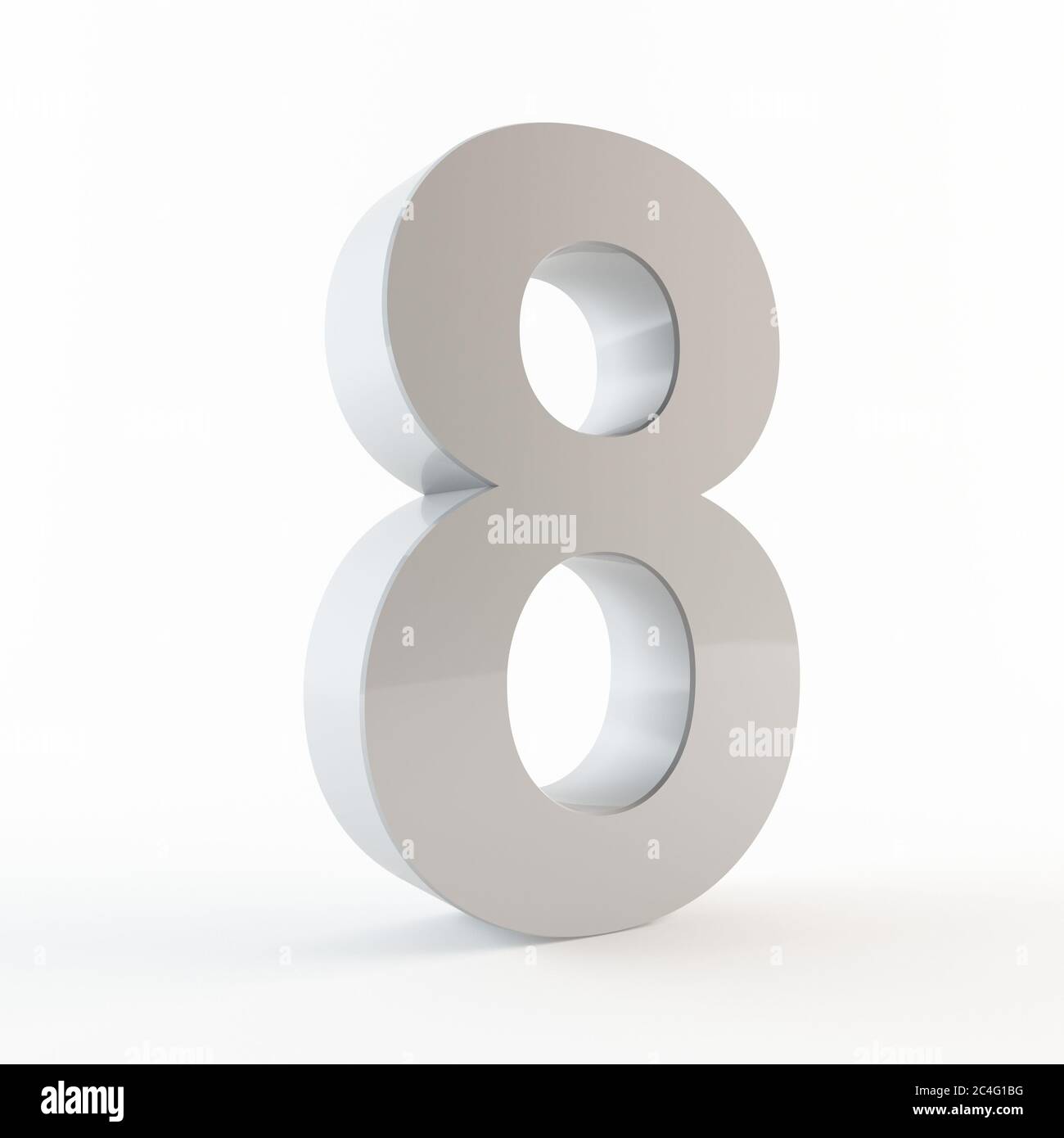 3D number 8 Stock Photo - Alamy