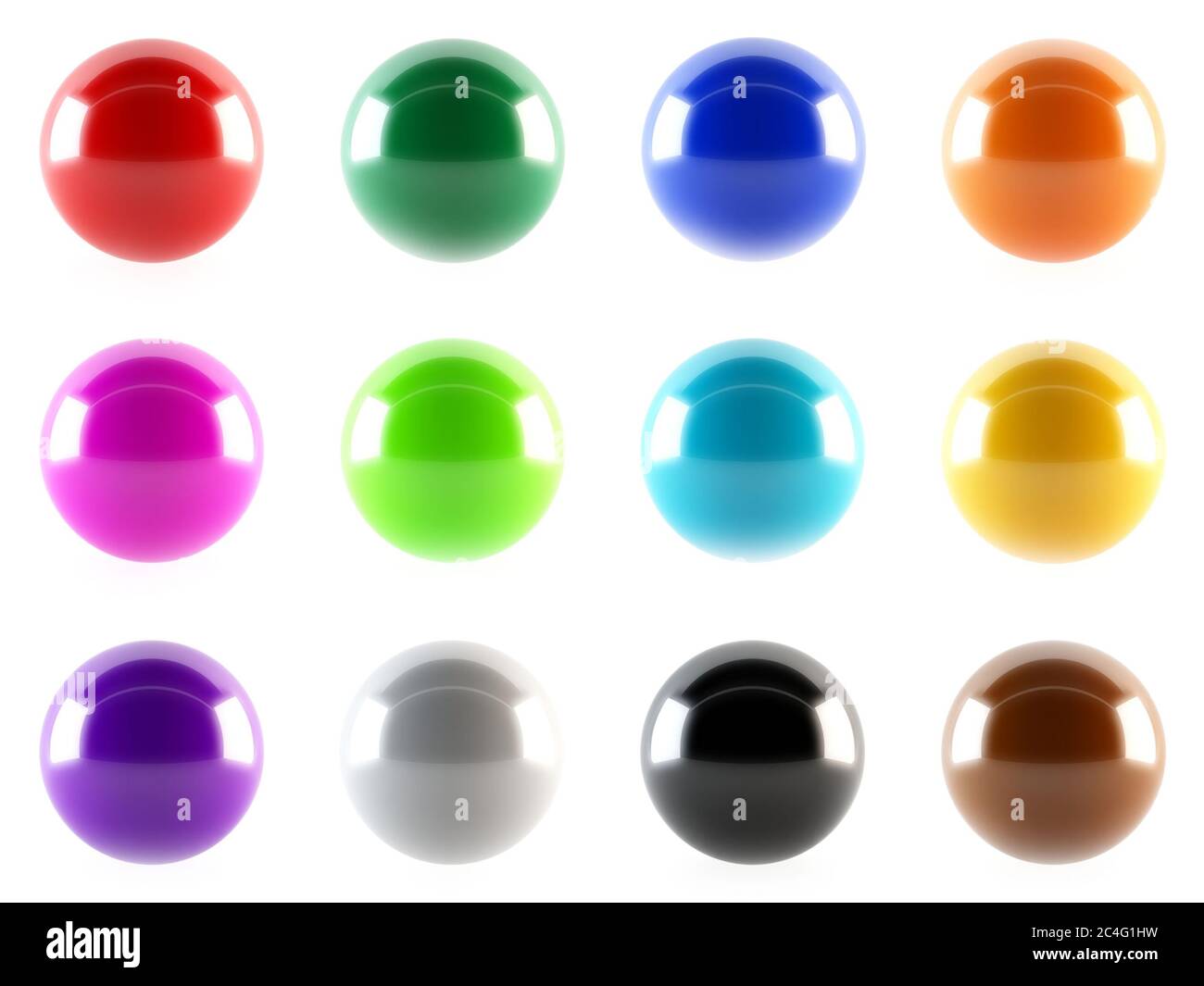Colorful set of balls Stock Photo - Alamy