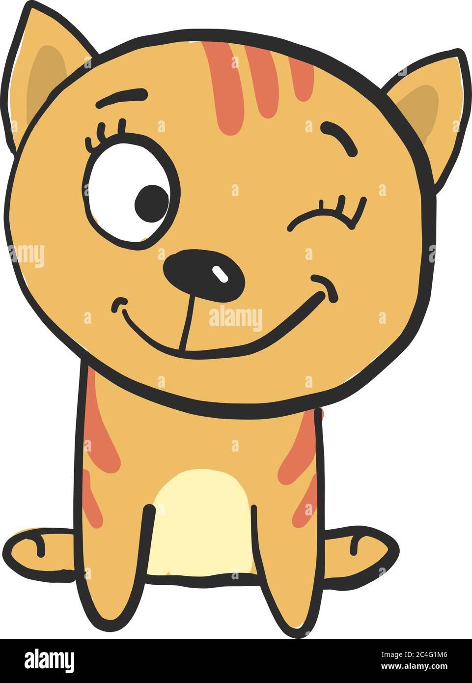 Winking cat Stock Vector Images - Alamy