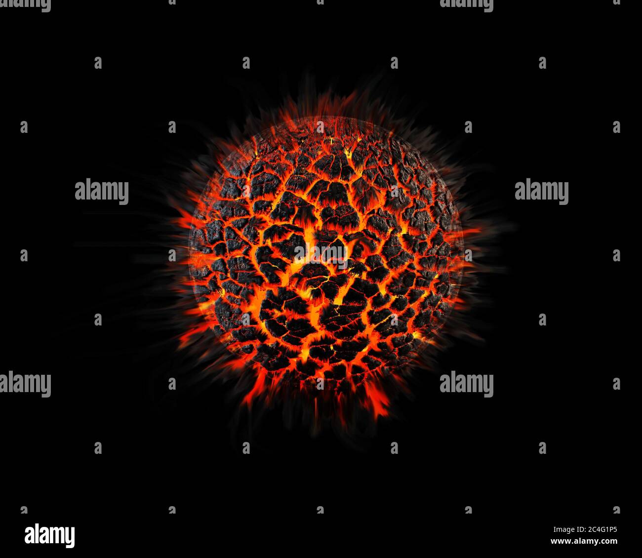 Apocalypse. Exploding planet Stock Photo - Alamy