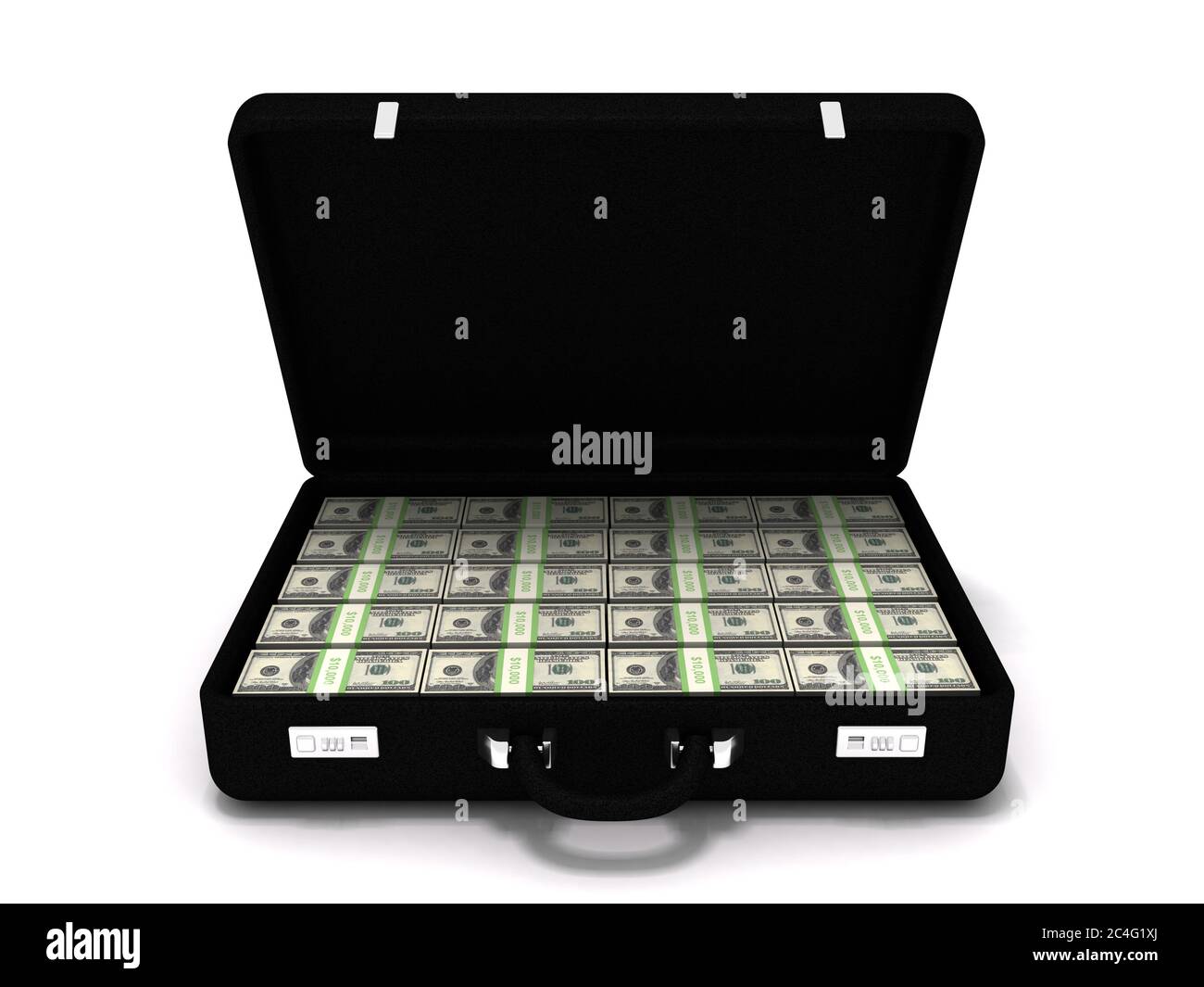 Million dollar briefcase Stock Photo - Alamy