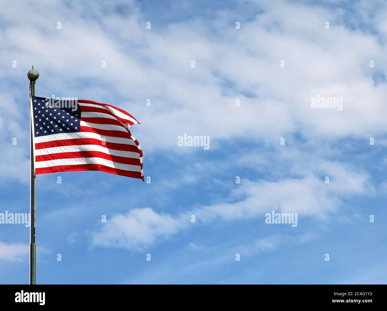 American flag waving in washington hi-res stock photography and images ...