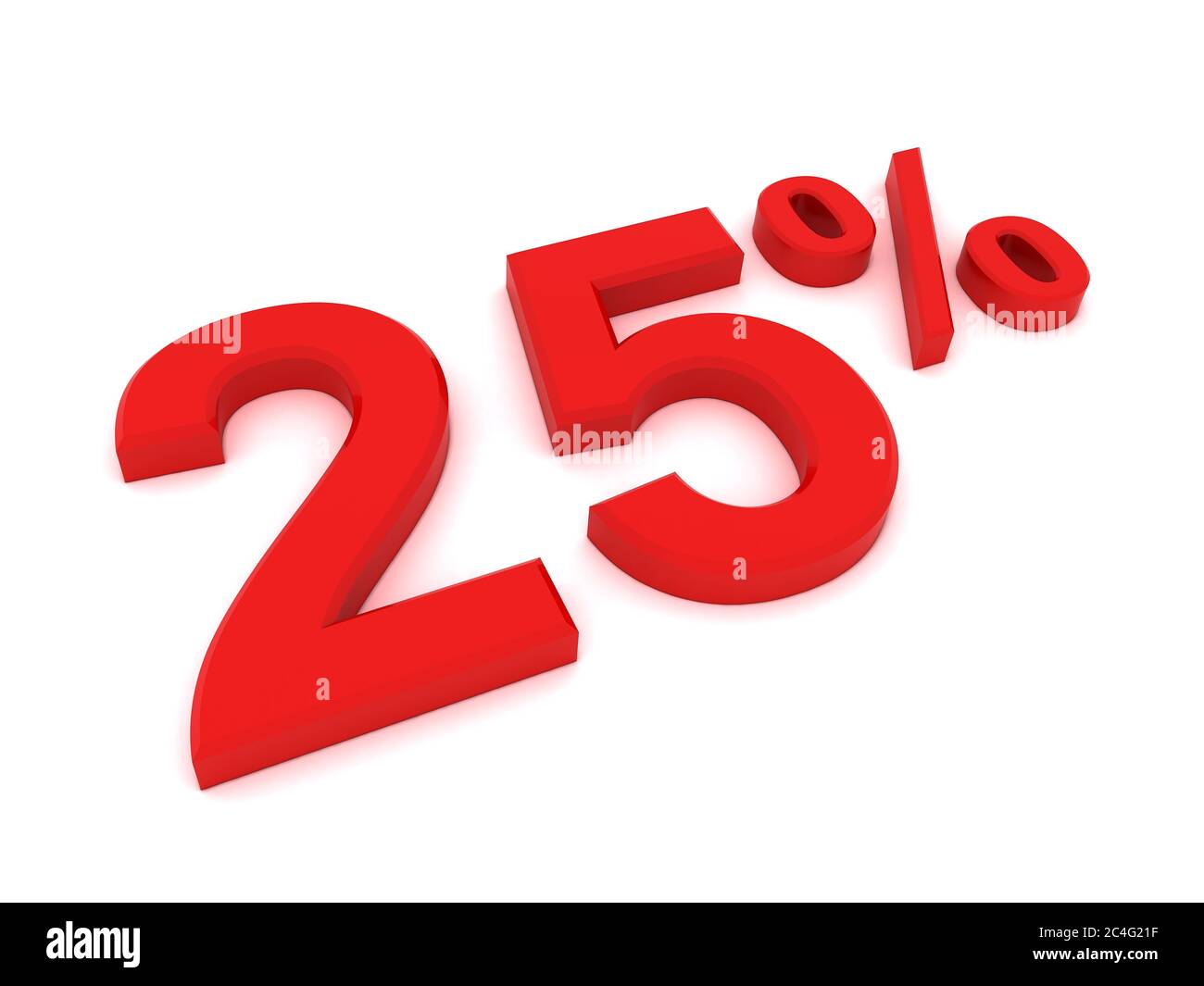25 percent Cut Out Stock Images & Pictures - Alamy