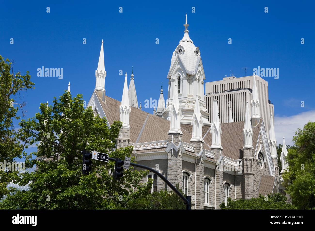 Assembly Hall on Temple Square, Salt Lake City, Utah, USA, North ...