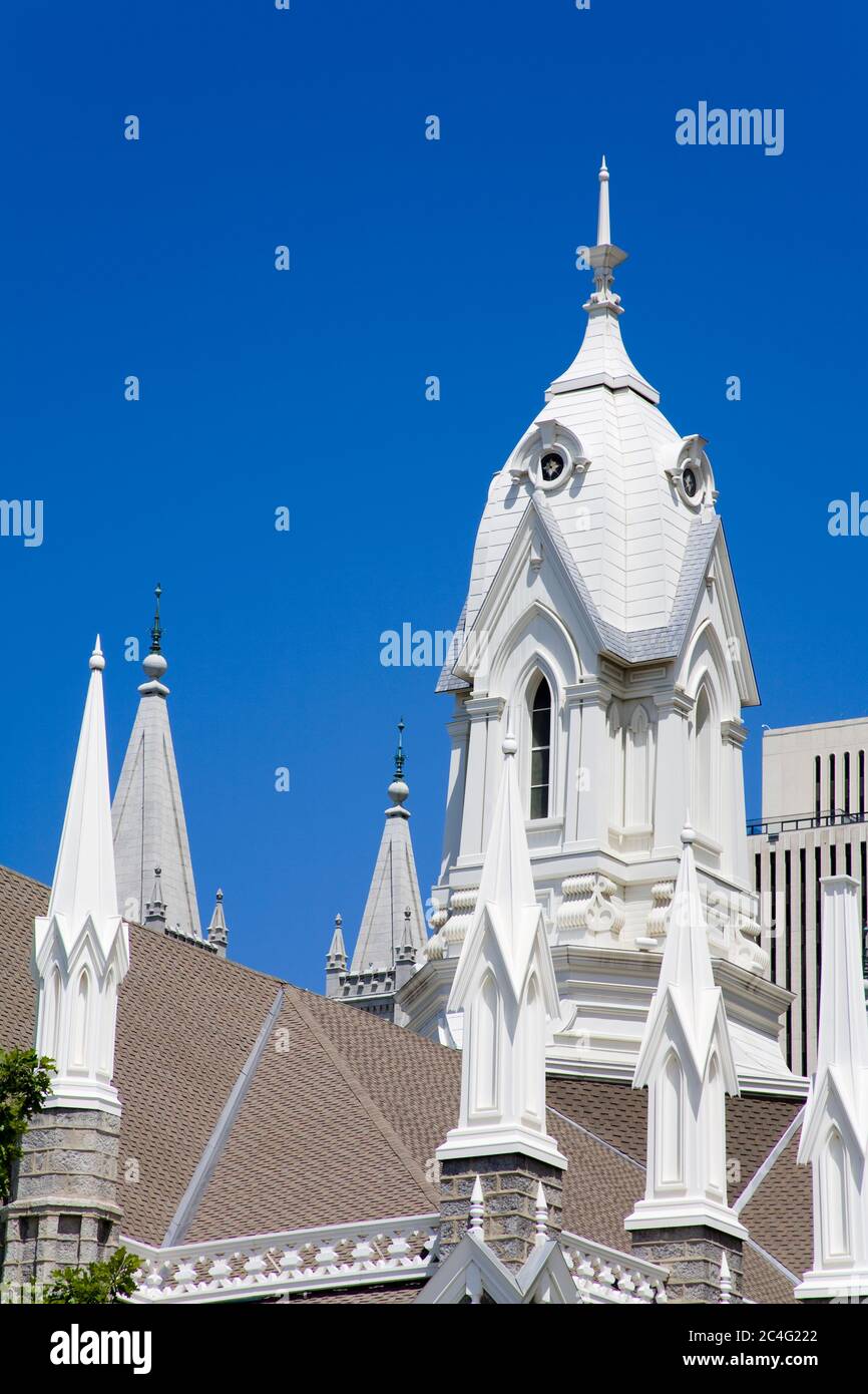 Assembly hall of temple square hi-res stock photography and images - Alamy