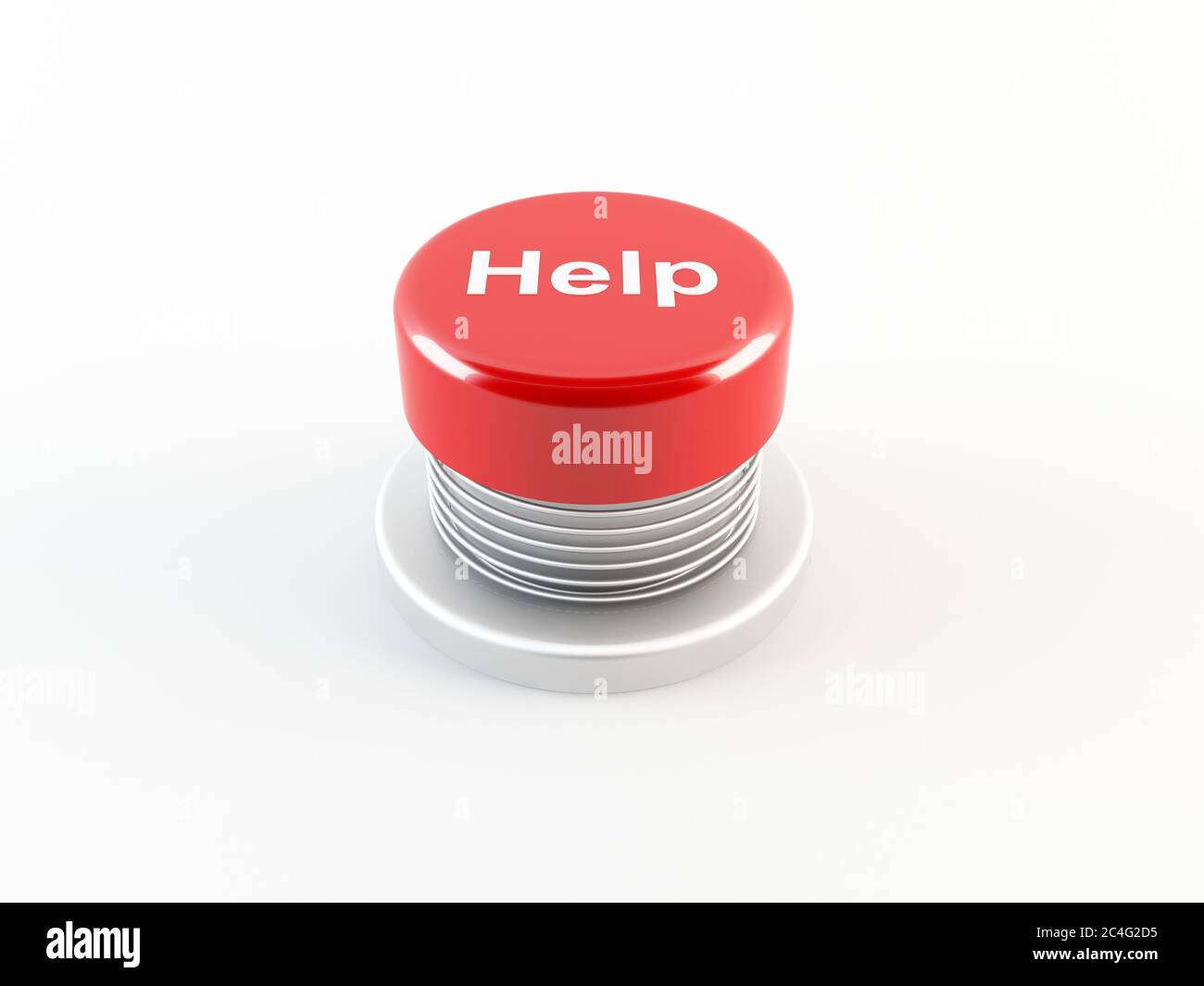 3d button red help push control sign switch Cut Out Stock Images ...