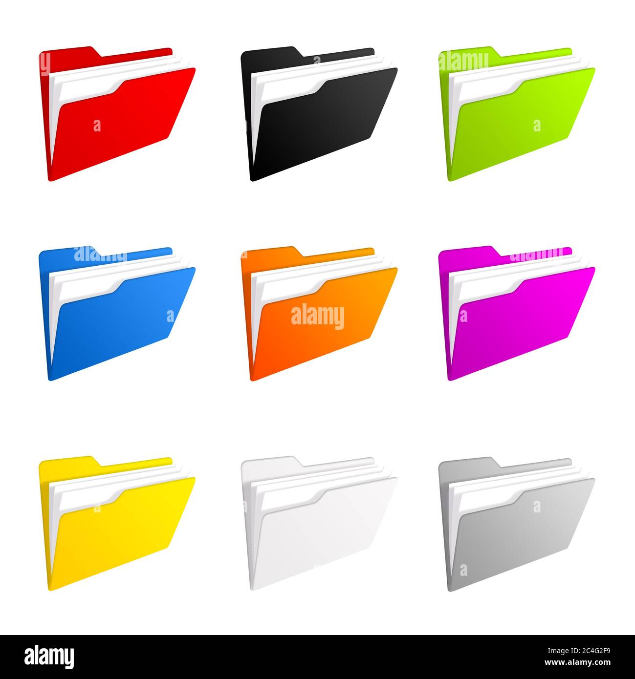 Project management icon folder hi-res stock photography and images - Alamy