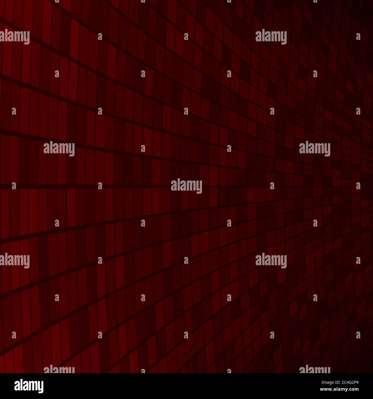 Abstract background of small squares or pixels in dark red colors Stock ...