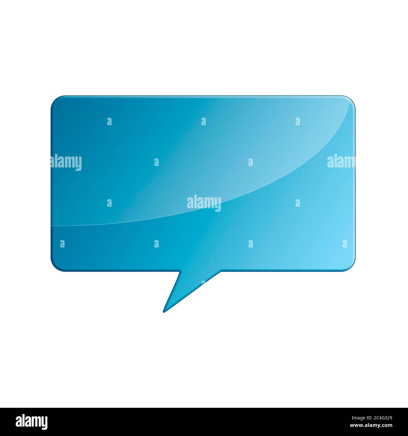Comment bubble or talk bubble Stock Photo - Alamy