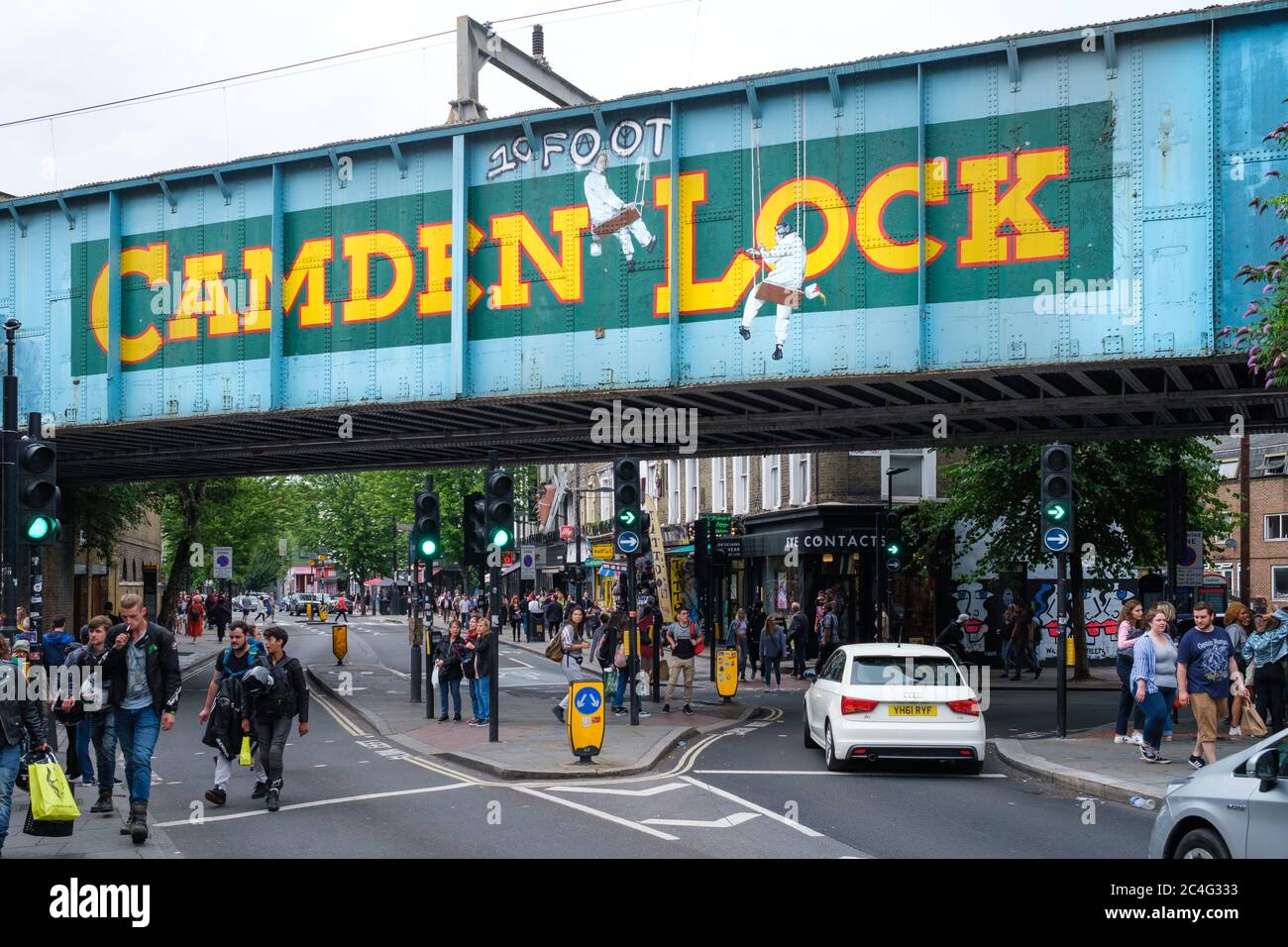 The Camden Town street market in London Stock Photo - Alamy