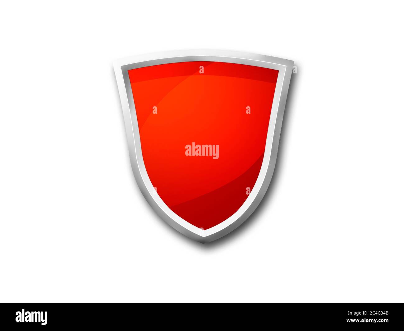 3D red shield Stock Photo - Alamy
