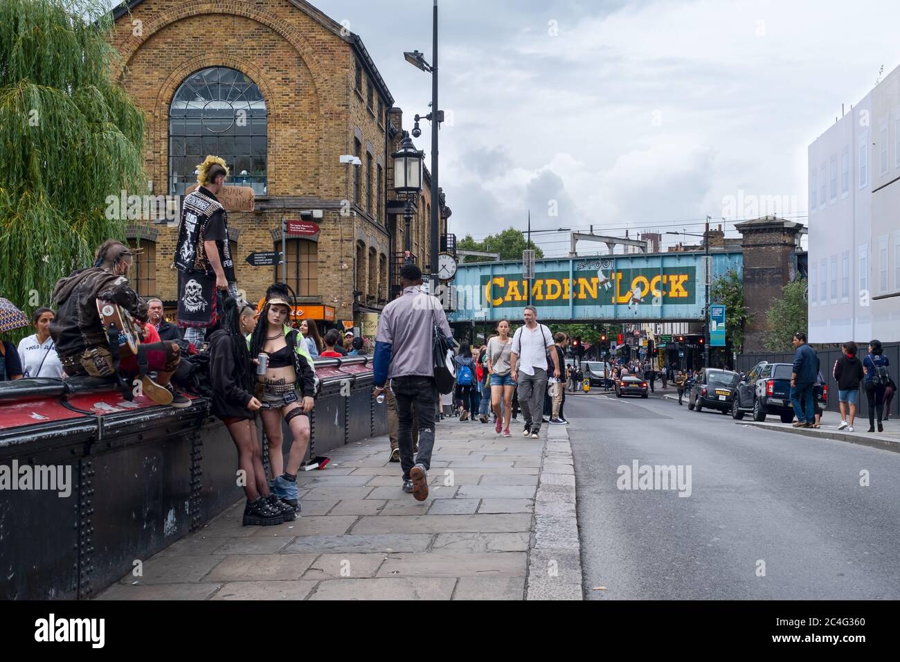 The Camden Town street market in London Stock Photo - Alamy