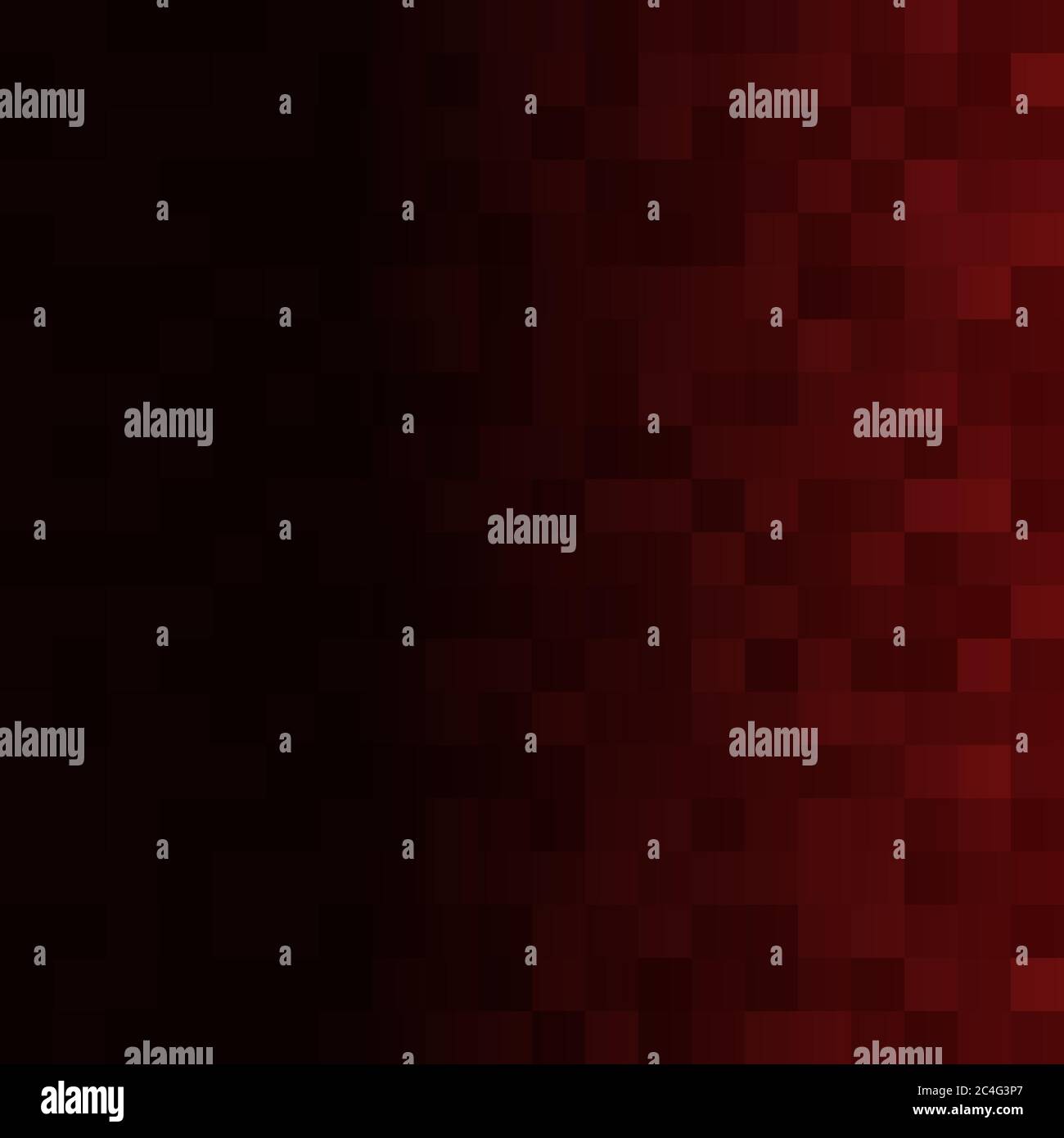 Abstract background of small squares in dark red colors with horizontal ...