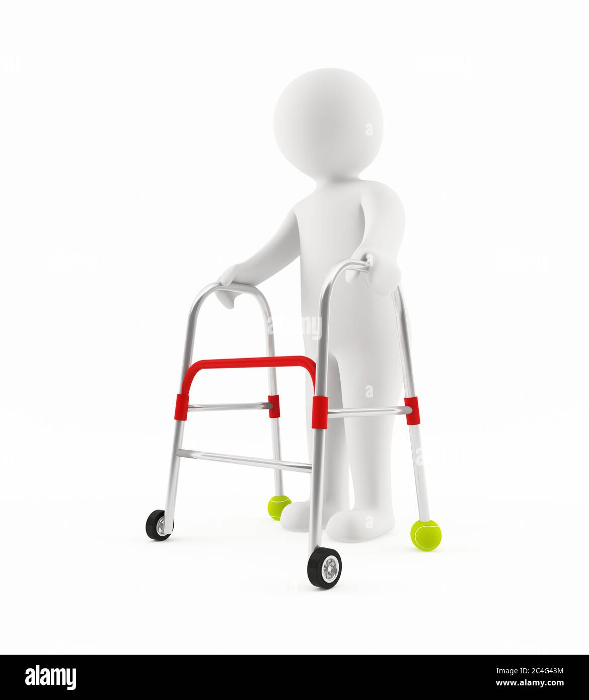 Old man holding walking Cut Out Stock Images & Pictures - Alamy