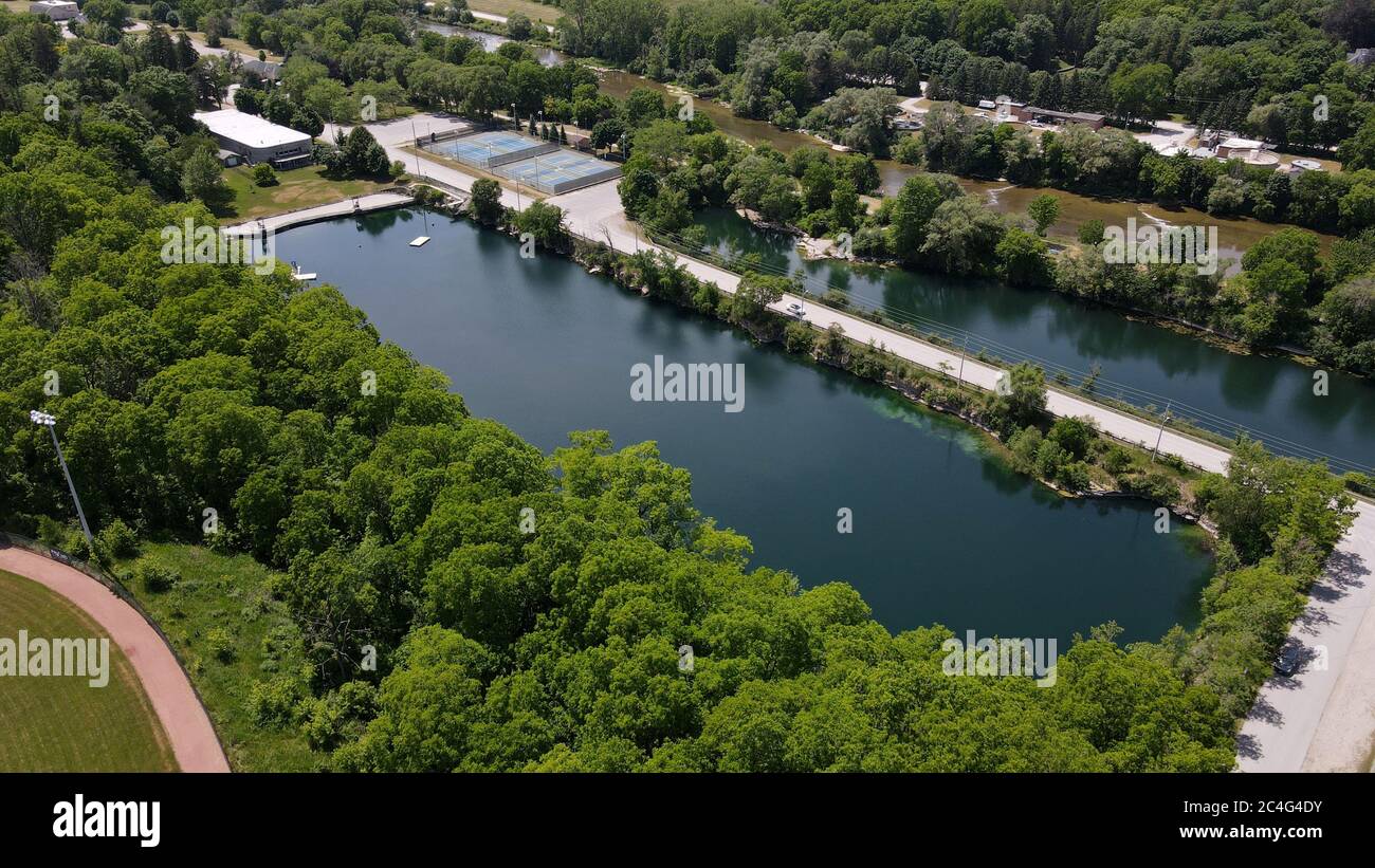 St. Marys Quarry and Lind Sportsplex Aerial, Canada’s largest outdoor ...