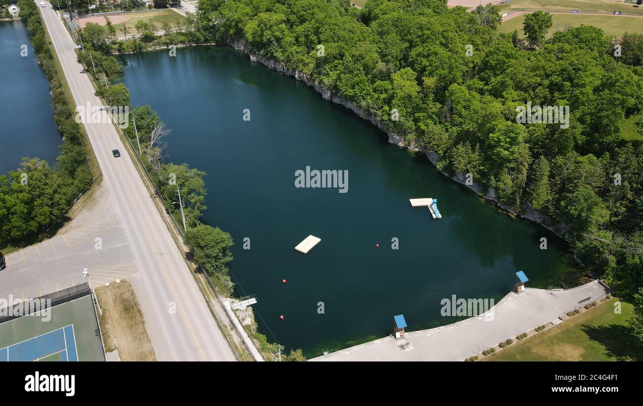 St. Marys Quarry and Lind Sportsplex Aerial, Canada’s largest outdoor ...