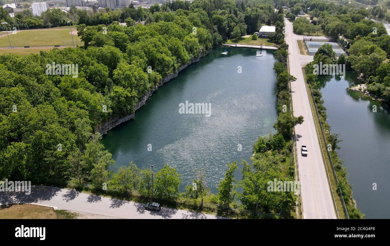 St. Marys Quarry and Lind Sportsplex Aerial, Canada’s largest outdoor ...