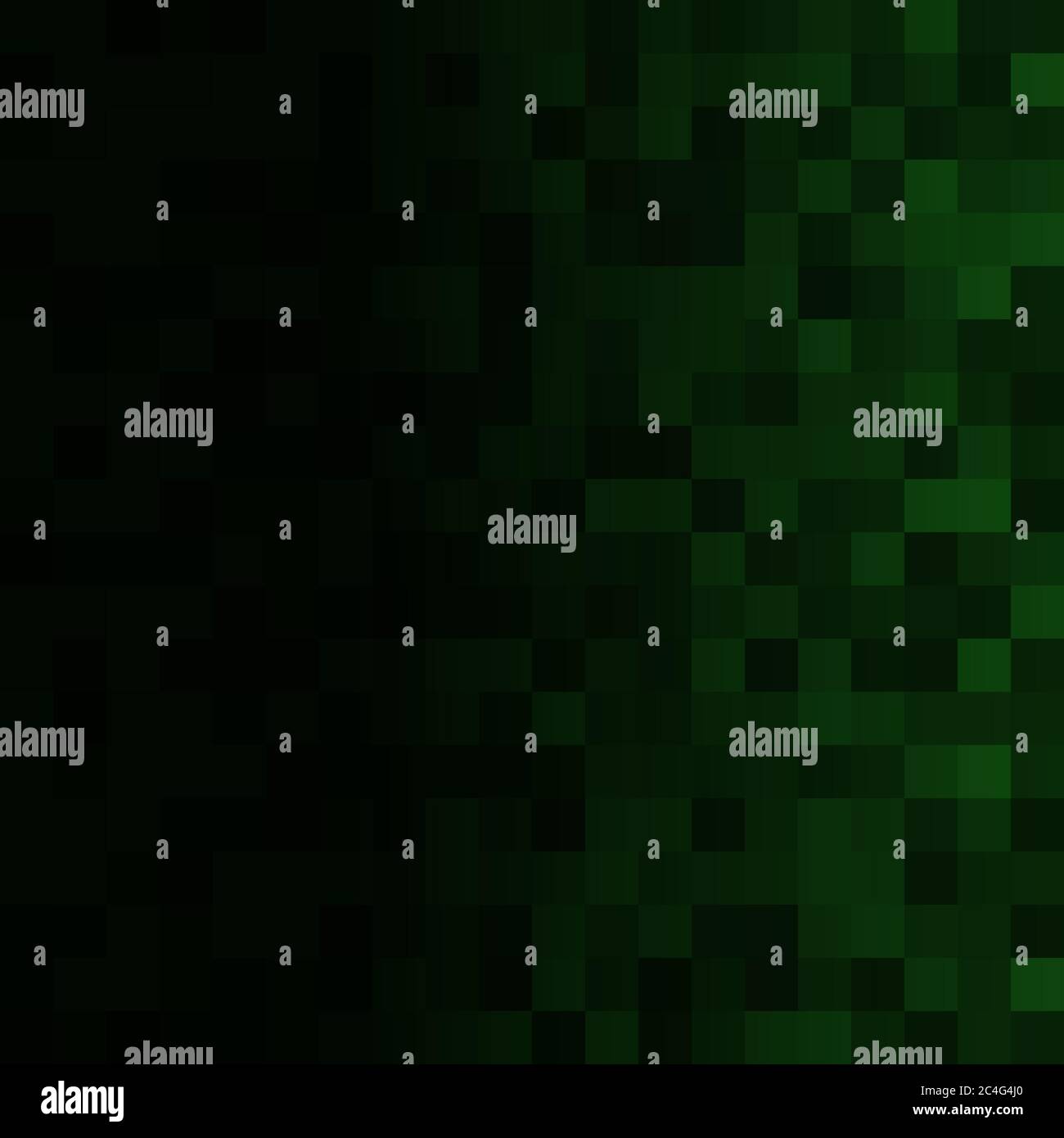 Abstract background of small squares in green colors with horizontal ...