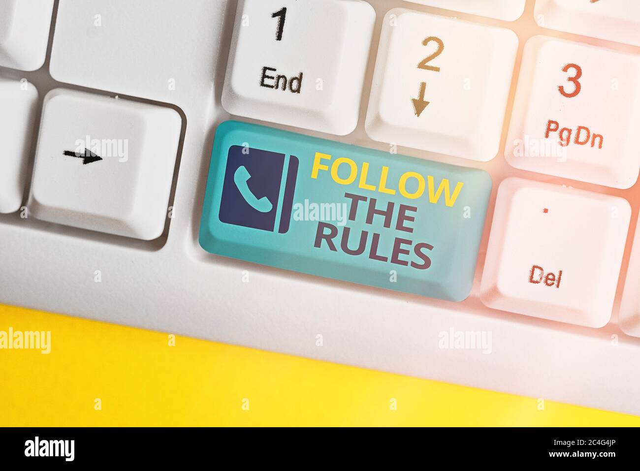Text sign showing Follow The Rules. Business photo text learn to ...