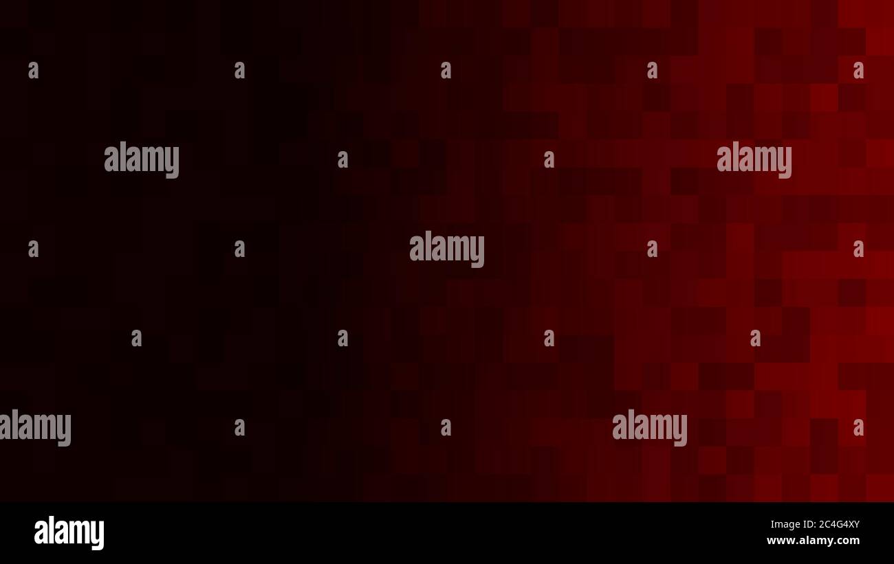 Abstract background of small squares in dark red colors with horizontal ...