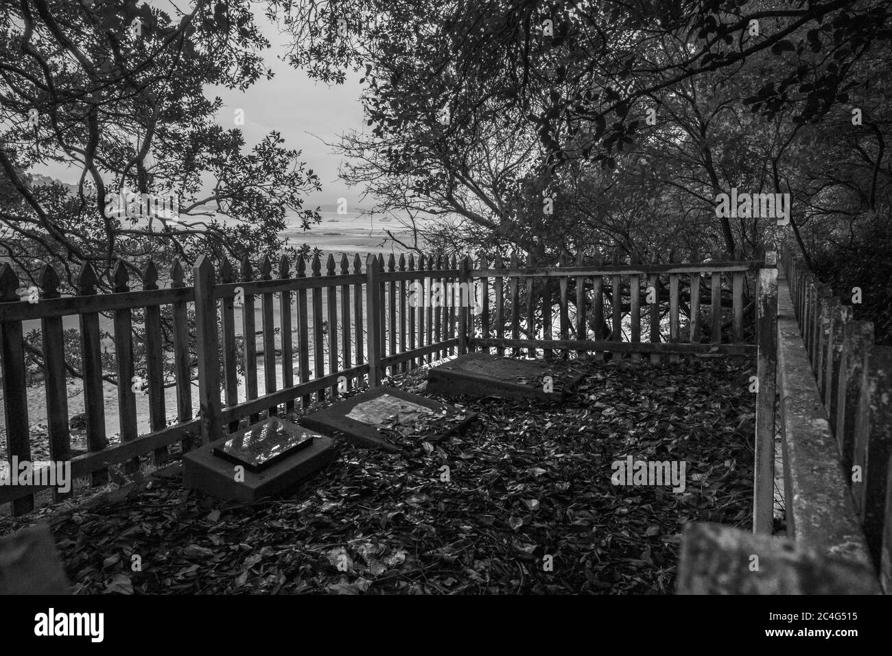 Stanmore Bay beach Auckland New Zealand on a wet Friday afternoon ...