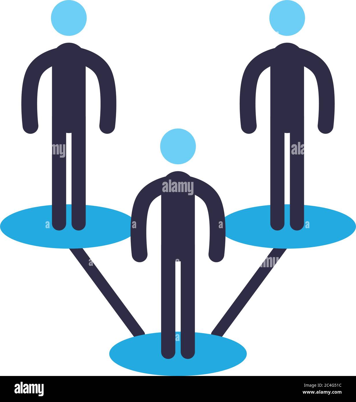 Avatars meeting map flat style icon design, Coworking teamwork and ...