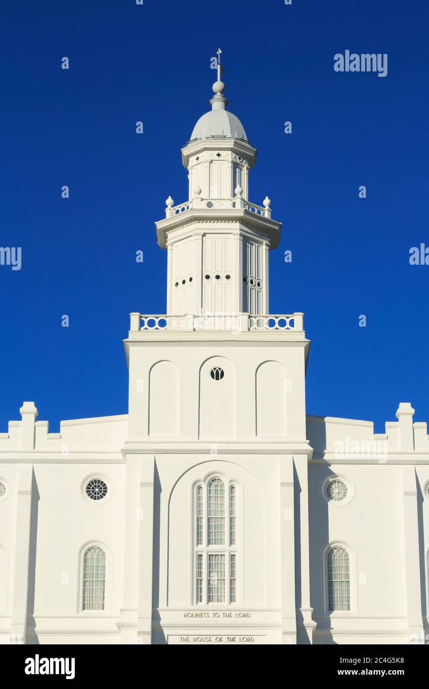 St george utah temple usa hi-res stock photography and images - Alamy