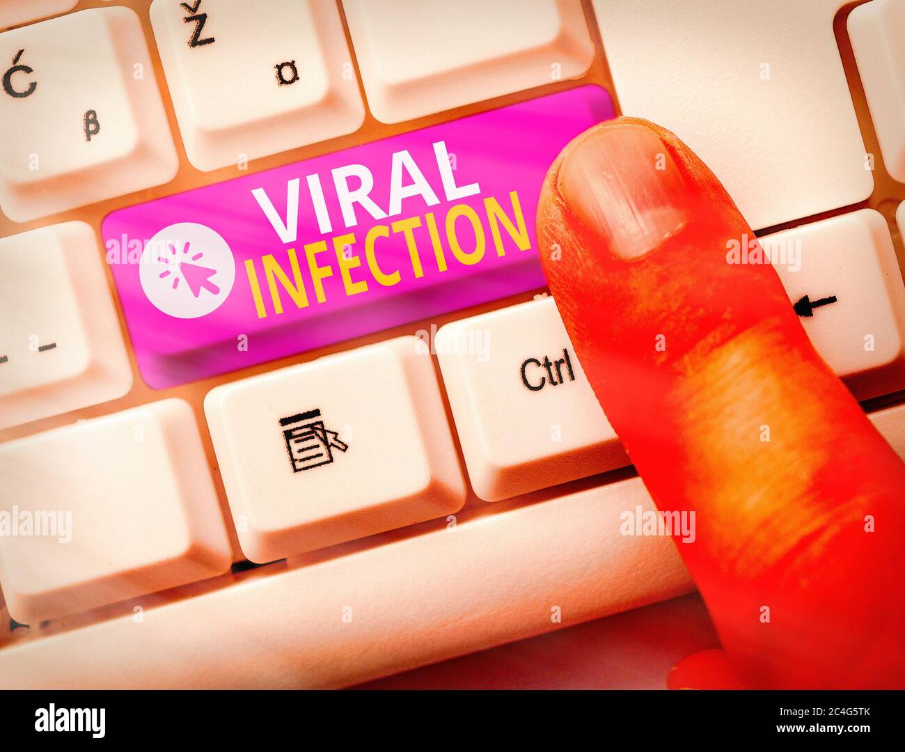 Conceptual hand writing showing Viral Infection. Concept meaning ...