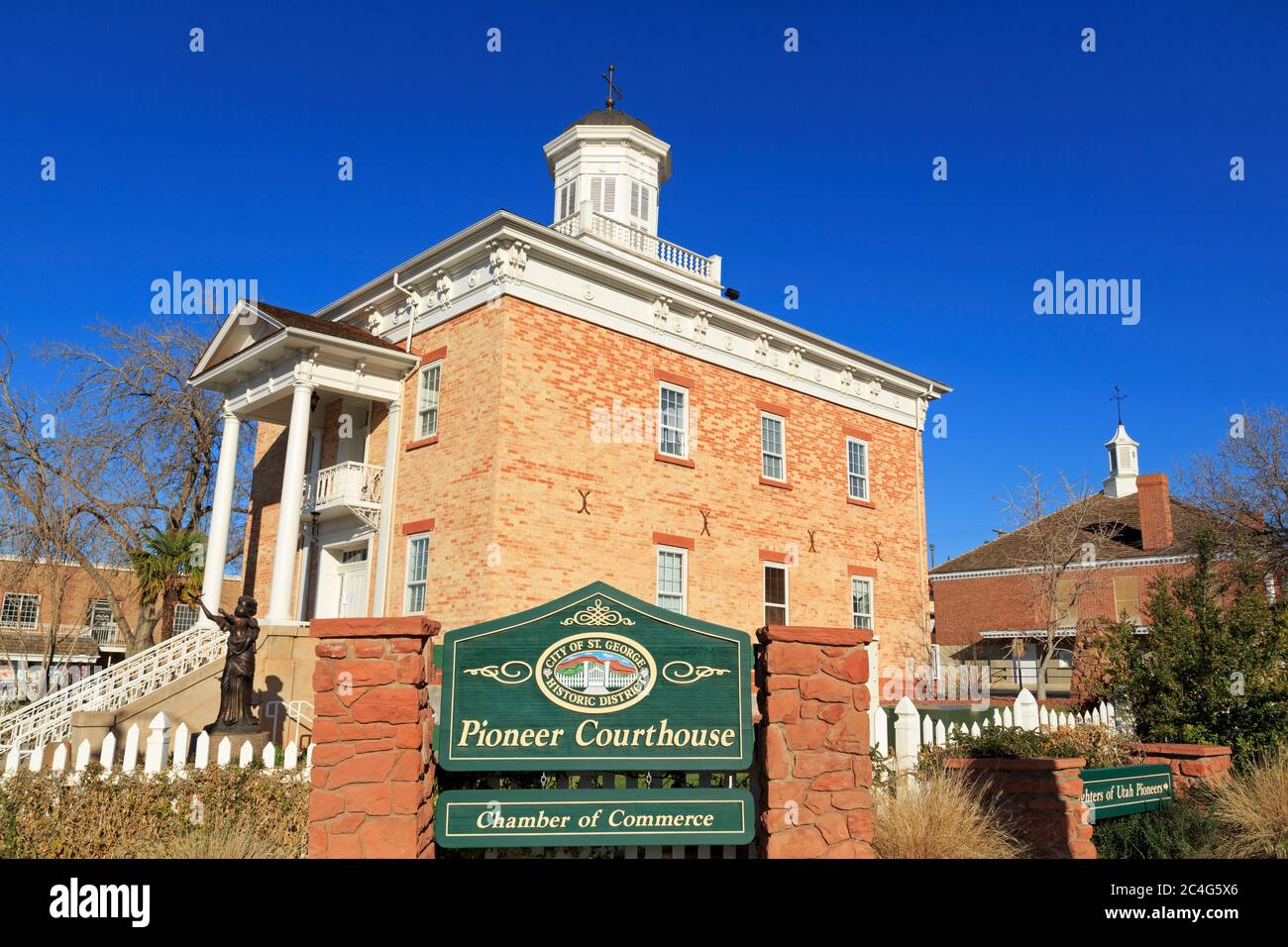 Historic Pioneer Courthouse, St. George, Utah, USA Stock Photo - Alamy