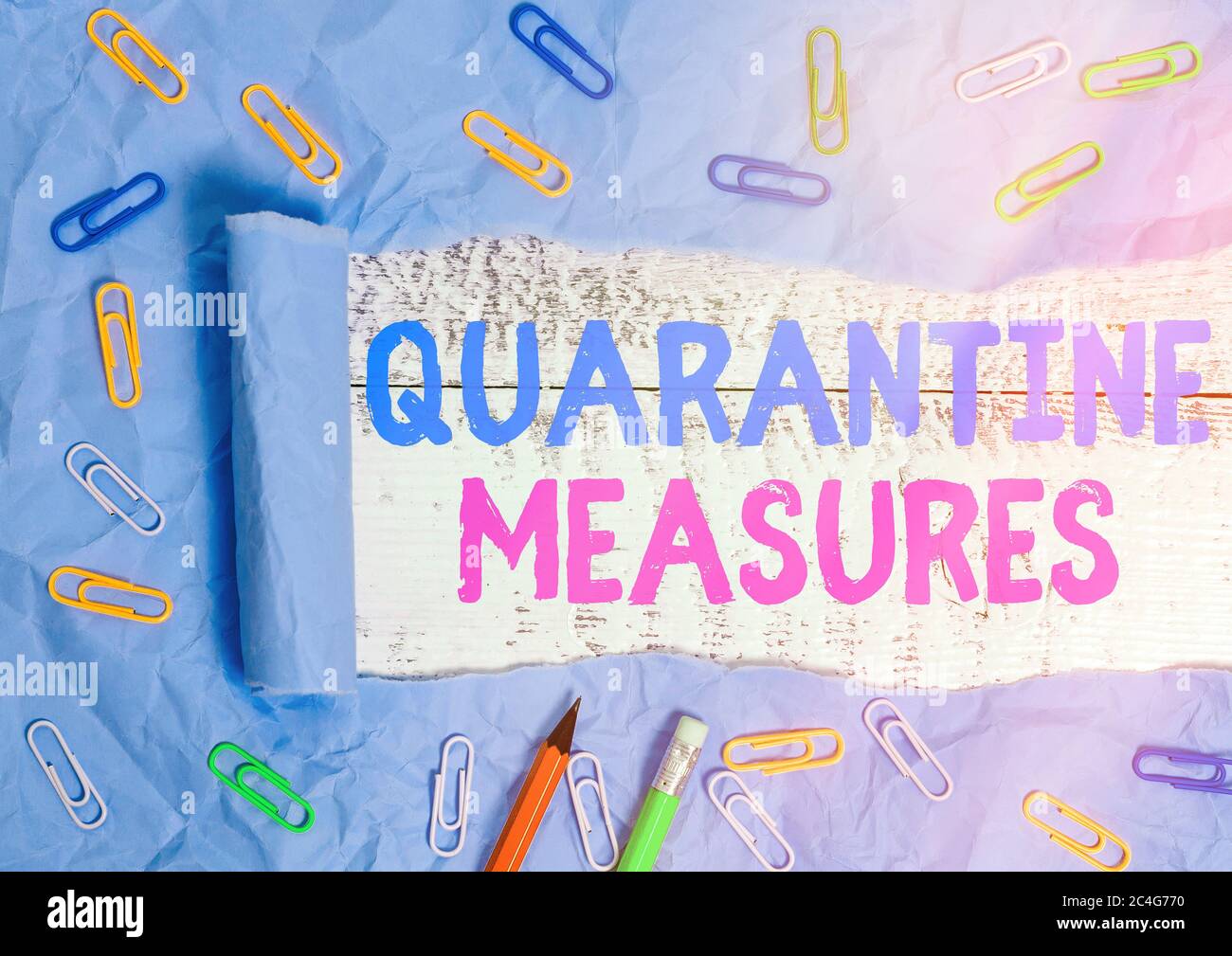 Text sign showing Quarantine Measures. Business photo text safety ...